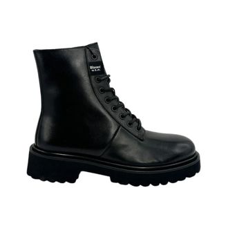 Blauer Schn&uuml;rstiefel - - Shoes - Herren - Schwarzk - 41 EU
