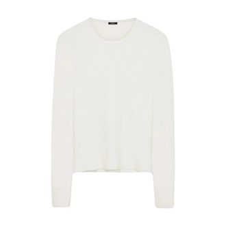 Joseph Seide Stretch Rundhals-Strick - - Knitwear - Damen - Wei&szlig; - L