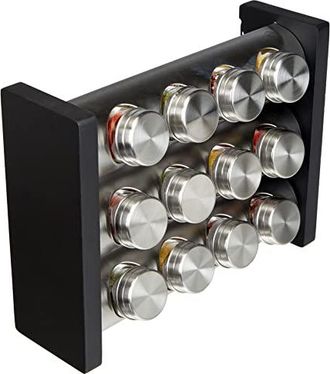 Küchenprofi Küchenprofi KP2617502812 Gewürzständer-KP2617502812 Gewürzständer, 18/8 Edelstahl, schwarz, One size