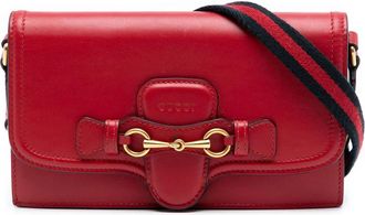 Gucci Hobo Bags - Leather Lady Web Wallet On Strap - Gr. unisize - in Rot - f&uuml;r Damen