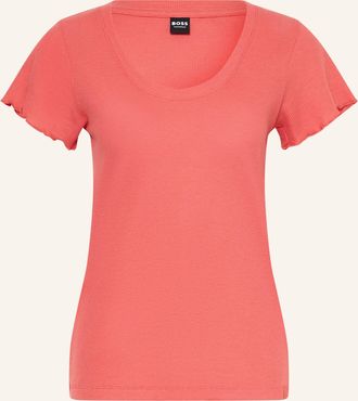 HUGO BOSS Schlafshirt Cosy Waffle orange
