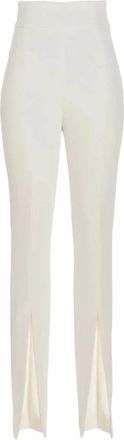 Pinko Pinko, Femme, Pantalons, Blanc, Taille: 36 FR Zannone Crepe Stretch Pantalons