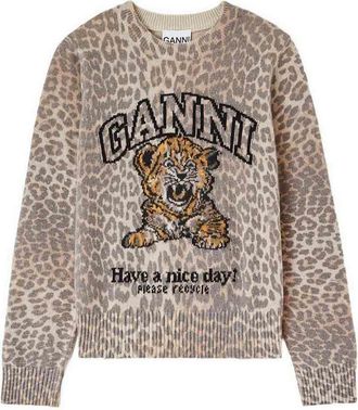 Ganni Sweatshirt - Beige