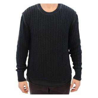Dolce & Gabbana Homme, Pulls, Bleu, Taille: M Pulls à col rond