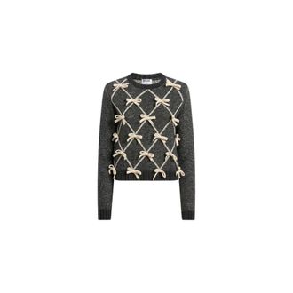 Moschino Damen, Strickwaren, Grau, SGr&ouml;&szlig;e