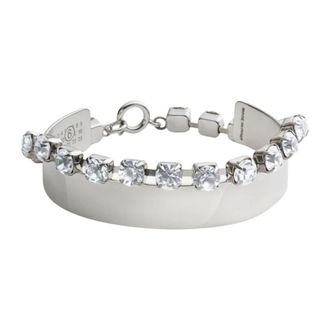 Maison Margiela Femme, Accessoires, Gris, Taille: M Bracelet Strass
