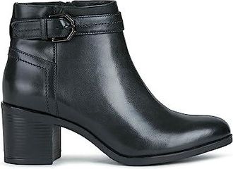 Geox Femme D New Asheel A Bottines, Black, 38 EU