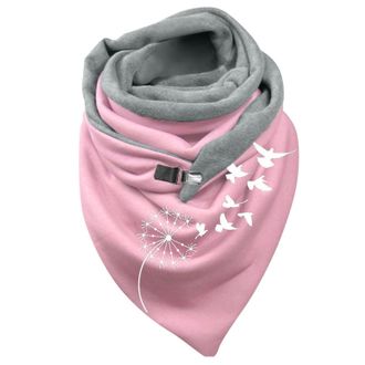 Generic Dreieck Schal Damen Winter Warm Schlupfschal Herbst Halstuch Kuschelig Winterschal Blumen Muster Herbst Schal Frauen Deckenschal Halstuch Scarf Poncho