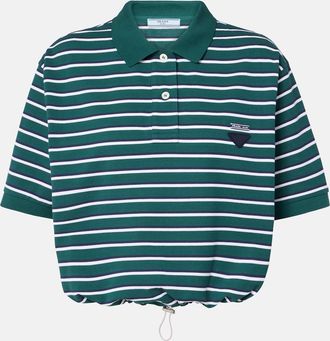 Prada Cropped-Polohemd aus Baumwolle
