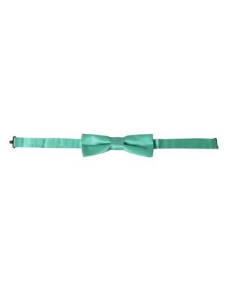 Dolce & Gabbana Mint Green Silk Adjustable Neck Men Bow Tie