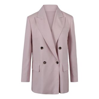 Max Mara Ombrosa Doppelreiher-Blazer aus Wolle - - Jackets - Damen - Rosa - M