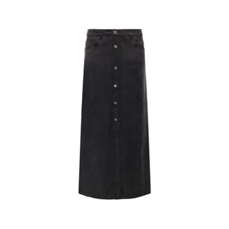 Pinko Pinko - Gioveretto Midi Skirt - Femme - Jupes - Noir - Taille: 42 FR
