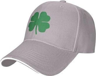 Generic Chapeau De Baseball 4 Feuilles Vertes Chapeau De Golf Mode Anti-Soleil Casquette Sandwich, pour Hommes, Sport, La Course, 55-59cm