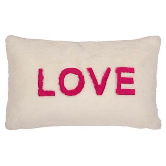 Pad Kissenh&uuml;lle, Kissenbezug - Love - Gaze - Polyester - Farbe: wei&szlig; - 30 x 50 cm