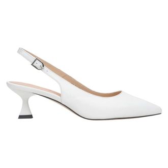 Estro & Luminara Femme, Chaussures, Blanc, Taille: 40 EU Escarpins Slingback Pointus &agrave; D&eacute;coupe