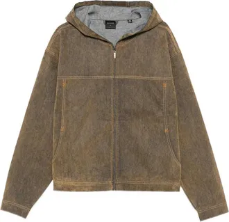 Daily Paper Clothing Acid-wash Hooded Jacket