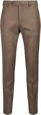 Slowear Pantalon uni en laine vierge m&eacute;lang&eacute;e
