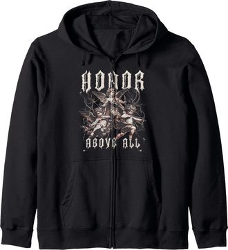 Trendy Apparel Honor Above All Cherubs Wielding Bow & Arrow Kapuzenjacke