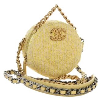 Chanel Pre-owned Vintage Canvas Crossbody Bag - - Pre-owned - Damen - Gelb - ONE SIZE