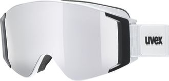 Uvex g.gl 3000 TO - Skibrille für Damen und Herren - mit Wechselscheibe - vergrößertes, beschlagfreies Sichtfeld - white matt black/silver-clear - one size