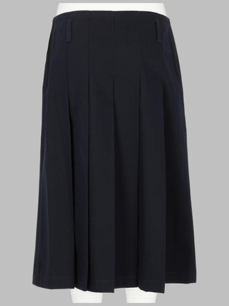 A.P.C. Pleated Organic Cotton Skirt - Black