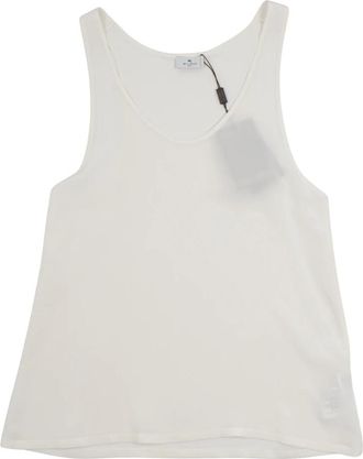 Etro Femme, Tops, Blanc, Taille: 36 FR Hauts sans manches