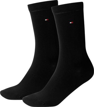 Tommy Hilfiger Damensocken Doppelpack schwarz Gr&ouml;&szlig;e 35-38