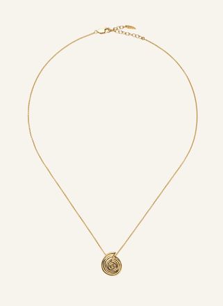 Missoma Missoma Halsketten Spiral Mini Pendant Necklace By Glambou gold