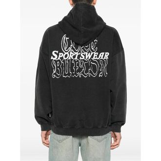 Cole Buxton Logo-Embroidered Hoodie - Black