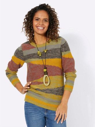 Witt Strickpullover Pullover Langarm Mustermix gestrickt