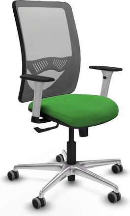 Piqueras y Crespo Schreibtischstuhl Mintgr&uuml;n Zulema mit wei&szlig;en und schwarzen Armlehnen, h&ouml;henverstellbare Lendenwirbelst&uuml;tze, ausgestattet mit 3 Positionen und Schneids