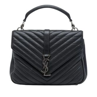 Saint Laurent Pre-owned The College Satchel - Femme - Pre-owned - Noir - Taille: ONE Size