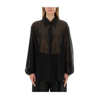 Khaite Femme, Blouses et Chemises, Noir, Taille: 36 FR Top the Bam