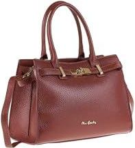 Pierre Cardin Sac &agrave; main pour femme en cuir v&eacute;ritable fabriqu&eacute; en Italie 27 x 20,5 x 10 cm 1925, marron, Taille unique