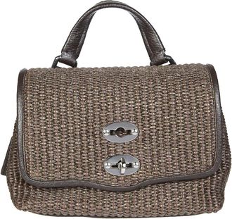 Zanellato Femme, Sacs, Brun, Taille: ONE Size Postina Vimini Baby Raffia