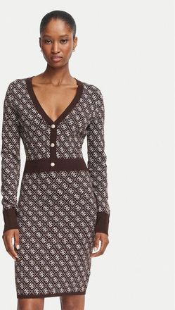 Guess Strickkleid W6BK23 Z1422 Braun Slim Fit