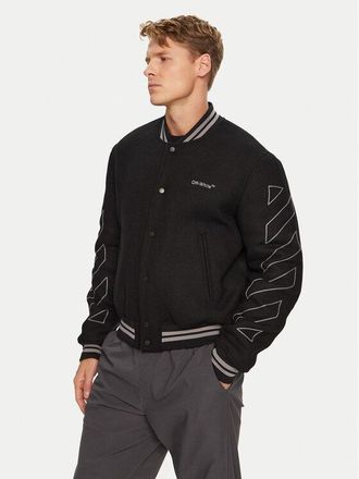 Off-white Bomberjacke OMEA315S23FAB0011008 Schwarz Regular Fit