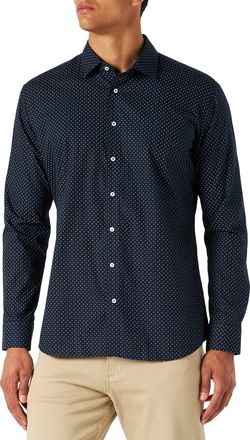 Seidensticker Herren Business Hemd, dunkelblau, 38