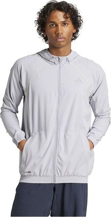 adidas Mens Tech Apparel Trainingsjacke Halo Silver/Lime Burst 2XL