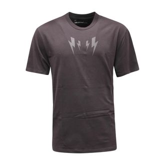 Neil Barrett Mirrored Bolt T-Shirt - - Tops - Herren - Schwarzk - M