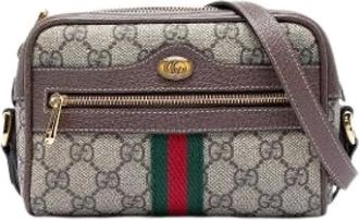Gucci Pre-owned Sac bandouli&egrave;re Ophidia - Femme - Pre-owned - Beige - Taille: ONE Size