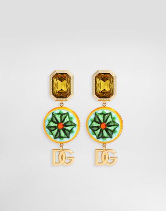 Dolce & Gabbana Clip-ohrringe - Frau Bijoux Mehrfarbig Metall Onesize