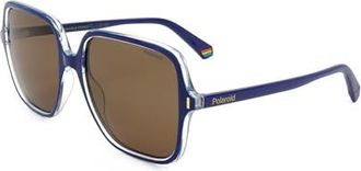Polaroid PLD 6219/S Lunettes de soleil, bleu, 60 femmes, bleu, 56