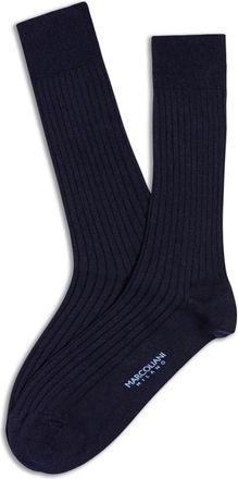 Marcoliani Extrafine Merino Gerippte Socke - - Underwear - Herren - Blau - ONE SIZE