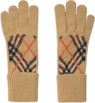 Burberry Handschuhe aus Kaschmirgemisch - Nude