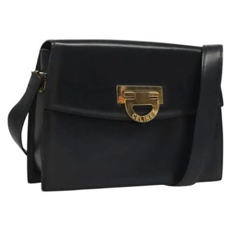 Celine Pre-owned Cuir sacs-celine - Femme - Pre-owned - Noir - Taille: ONE Size