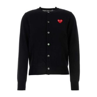 Comme Des Gar&ccedil;ons Homme, Pulls, Noir, Taille: M Cardigan Col Rond