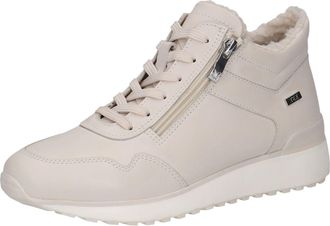 Caprice Damen Sneaker flach aus Leder Wasserabweisend, Cremefarben (Cream Nappa), 39 EU