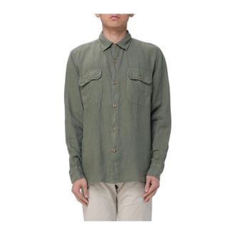 Brooksfield Freizeithemd aus Leinen - - Shirts - Herren - Gr&uuml;n - L