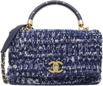 Chanel Sac &agrave; main vintage doccasion - Femme - Pre-owned - Bleu - Taille: ONE Size